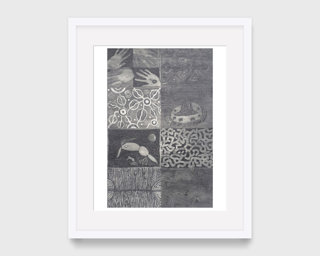 Desert Mob 20th Anniversary Print Panel (Grey Panel) – Basil Hall Editions